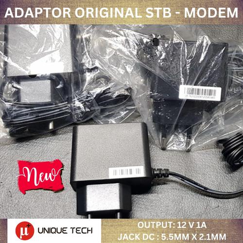 Jual ADAPTOR 12V 1A ORIGINAL JACK DC 5,5MM X 2,1MM STB ZTE CCTV MODEM ...