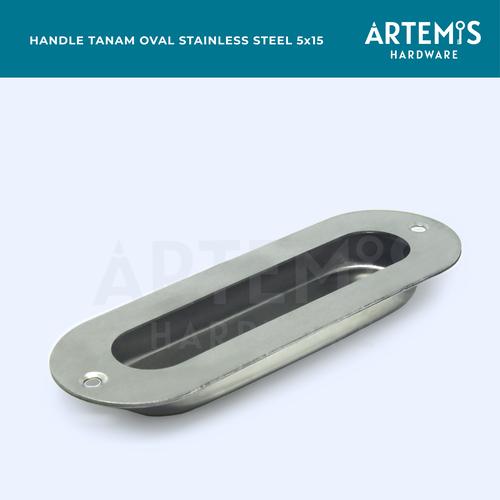 Jual Handle tanam 5x15 cm Oval - Gagang Pintu Geser Stainless Steel ...