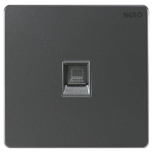 Jual Saklar Nero Casa Outlet Data CAT6 X2PCA-Black/Saklar Outlet Data ...