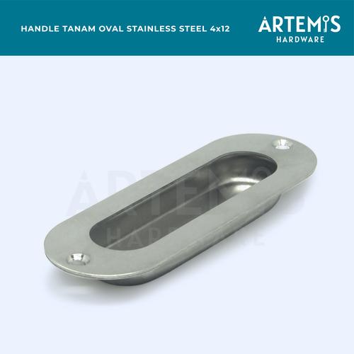 Jual Handle tanam 4x12 cm Oval - Gagang Pintu Geser Stainless Steel ...