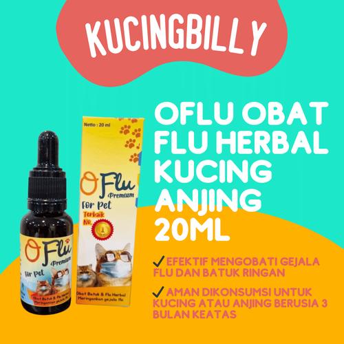 Jual OFLU Premium Obat Flu herbal kucing anjing pilek 20ml - Jakarta ...