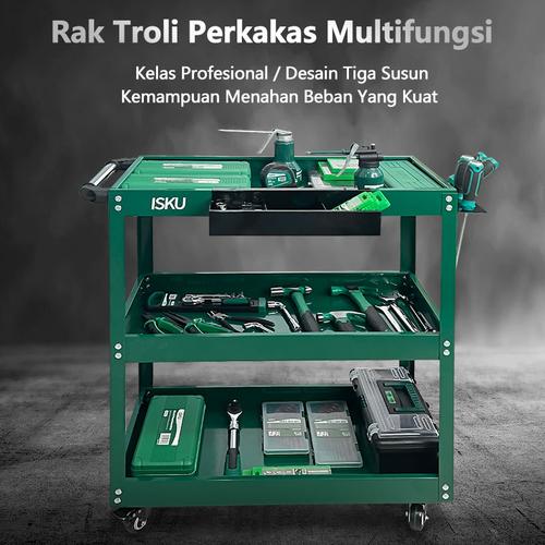 Promo ISKU Troli bengkel / Besi rak kerja perkakas/ rangka troli/troli ...