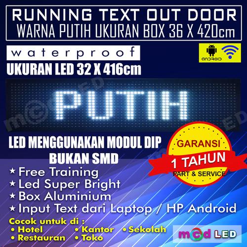 Jual RUNNING TEXT P10 PUTIH 32X416 PIXEL OUTDOOR - Jakarta Timur - MCD ...