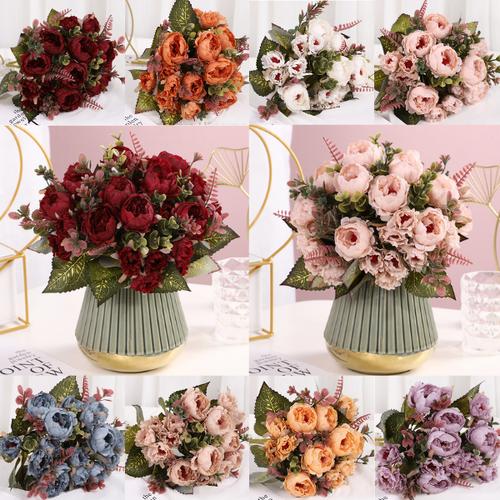 Jual Bunga Mawar Bouquet Tanaman Hias Artificial Dekorasi Rumah BG137 ...