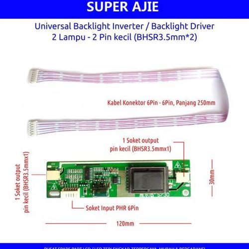 Jual Universal Inverter Layar LCD TV panel laptop Monitor CCFL Neon 2 ...