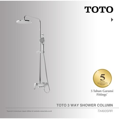Promo TOTO Column Set TX493SRR | Shower Column - Shower Tiang - Chrome Cicil 0% 3x - Kota ...