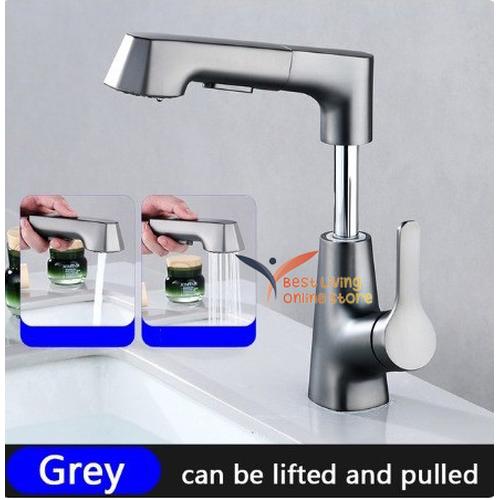 Promo Kran wastafel sink Tarik Grey tebal mixer keran air cuci tangan ...