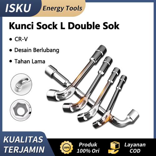 Jual Isku Kunci Shock Wrench L/Kunci Sock L Double Sok 8-17mm - 8mm ...