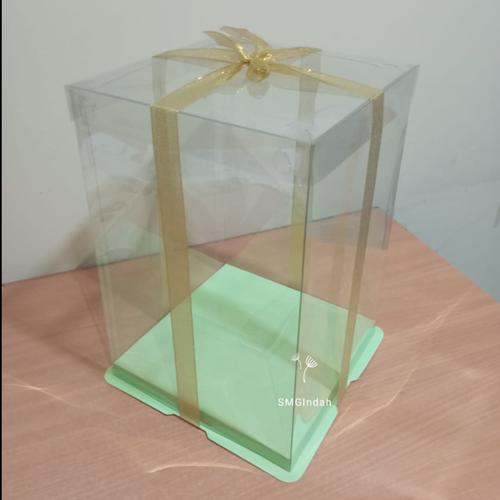 Jual Kotak Kue / Mika Kue / Gift box Square / Mika Bening / Mika Box ...