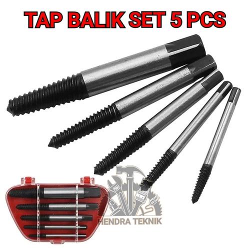 Jual TAP BALIK SET 5PCS ALAT BUKA BAUT PATAH SET 5 PCS SCREW EXTRACTOR ...