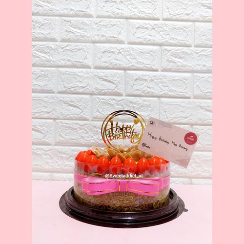 Jual BISA UNTUK HARI H / Noodle cake / indomie cake / mie ultah / mie ...