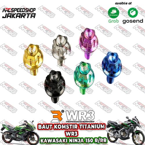 Jual Baut Komstir Titanium WR3 Kawasaki Ninja 150 RR / R M14-16 x 1.50mm - Black, m14 x 1.50mm ...