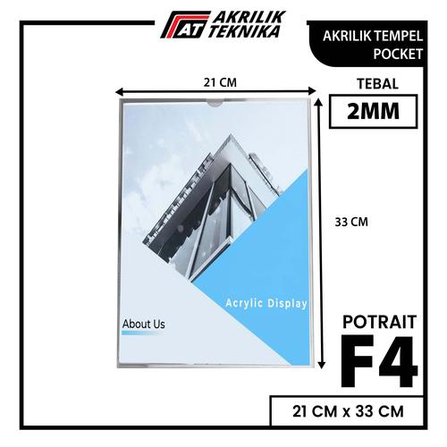 Promo ACRYLIC POCKET FRAME / AKRILIK THICKER / AKRILIK BROSUR F4 ...