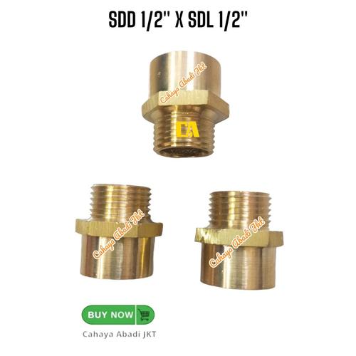Jual SOK DRAT DALAM 1/2" X SOK DRAT LUAR 1/2" PENDEK KUNINGAN - Jakarta Pusat - CAHAYA ABADI JKT ...