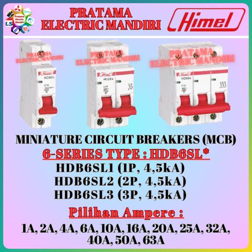 Jual HIMEL MCB HDB6SL3 3P 3 POLE 50A 63A 4,5kA - 3P 50A - Jakarta Barat - Pratama Electric ...