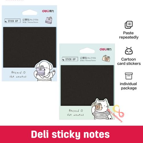 Jual Sticky notes HITAM Memo tempel kertas warna HITAM pad note pad ...