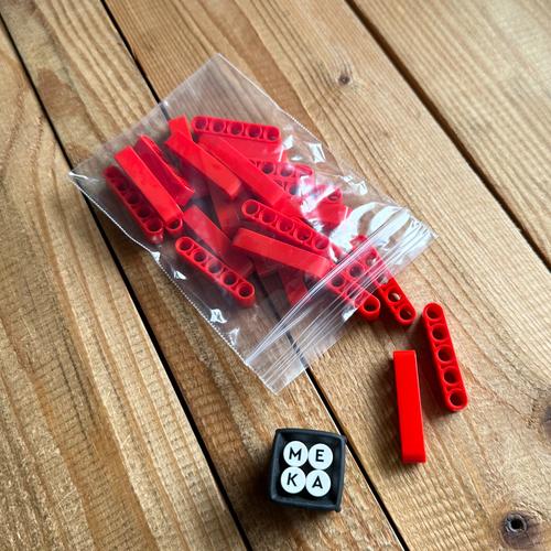 Jual Lego part red technic liftarm 1x5 no 32316 - Kota Bandung ...