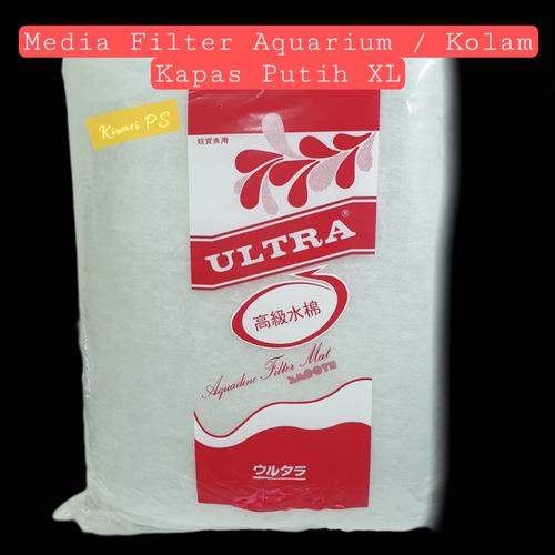 Jual ULTRA MERAH XL Kapas Busa Putih Media Filter Aquarium Kolam Ikan ...