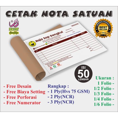 Jual NOTA CUSTOM CETAK NOTA LENGKAP INVOICE Bon Surat Jalan Kwitansi ...