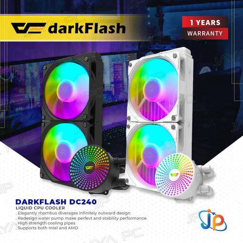 Promo darkFlash DC240 ARGB - Liquid CPU Cooler Fan 240mm - Hitam Cicil ...