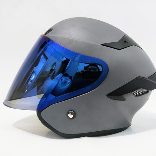 Promo PAKET GANTENG HELM ARL TT COURSE GREY DOFF GORILLA HALF FACE SNI ...