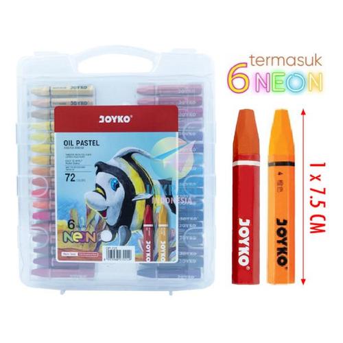 Jual NEW KRAYON BESAR 72 WARNA JOYKO OP-72S OIL PASTEL CRAYON AMAN ...