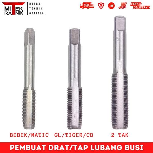 Promo Pembuat Drat Lubang Busi Tap Busi Motor Bebek Matic GL Tiger 2 ...