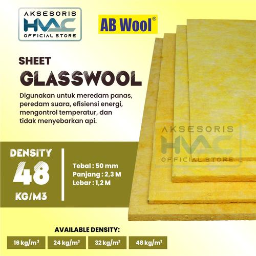 Jual Glasswool Merek AB Wool Density 48 kg/m3 Tebal 50 mm Lembaran ...