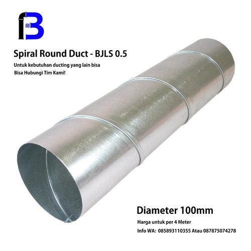Jual Spiral Duct 100mm BJLS 0.5. Per 4 Meter - Kota Bekasi ...