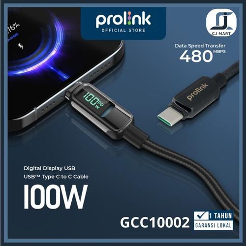 Promo Prolink Charging Cable 100W Kabel Data Type C Digital Display ...