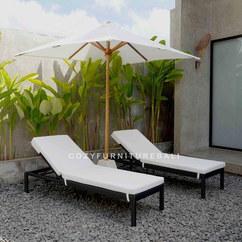 Jual POOL LOUNGER - KASUR PANTAI - RATTAN SUNBED KURSI KOLAM ROTAN ...