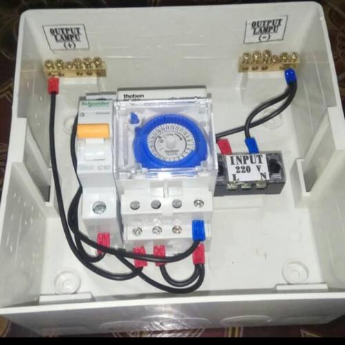 Jual Panel Timer Otomatis ( Box Mcb +Timer Theben + Mcb 1p 10A ...