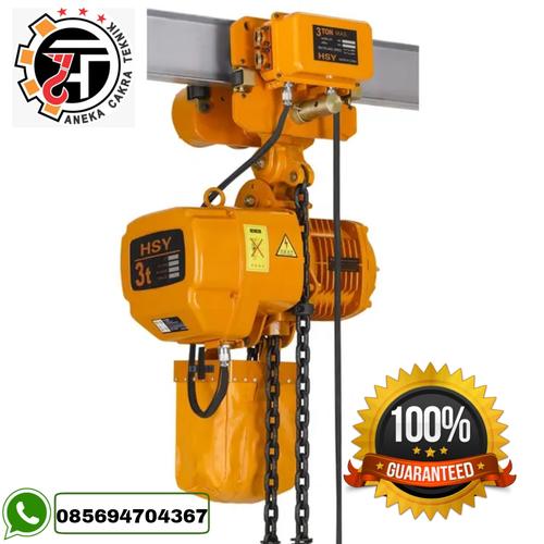 Jual Electric chain hoist 1 ton x 6 meter(plus trolly) WEKA germany 380 ...