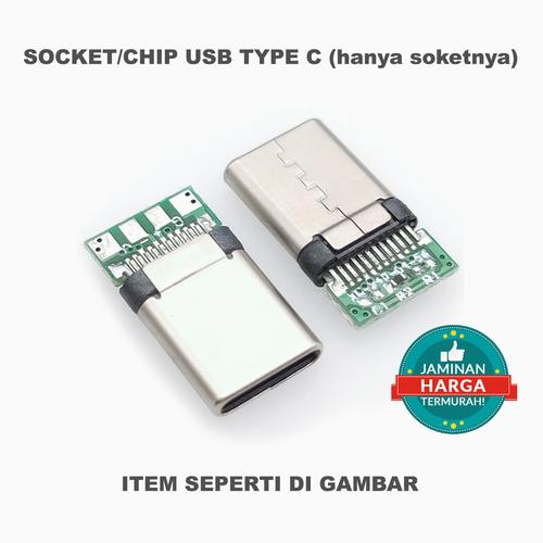 Jual Soket USB Type C Male Jantan / Colokan USB Type C / Konektor Type ...