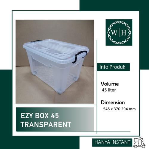 Jual Container 45 L TRANSPARAN Box 45 Liter Container Plastik EZY 45 ...