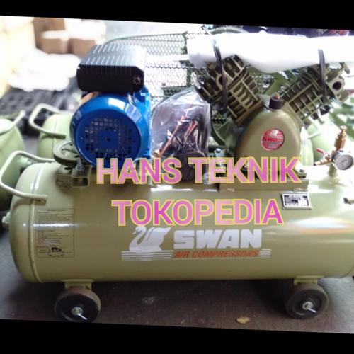 Jual Kompresor Swan 2 HP Dinamo Listrik 3 Phase Pompa Angin 2 PK ...