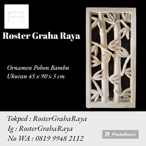 Jual ornamen dinding minimalis/paras jogja/motif Bambu - Kota Tangerang ...
