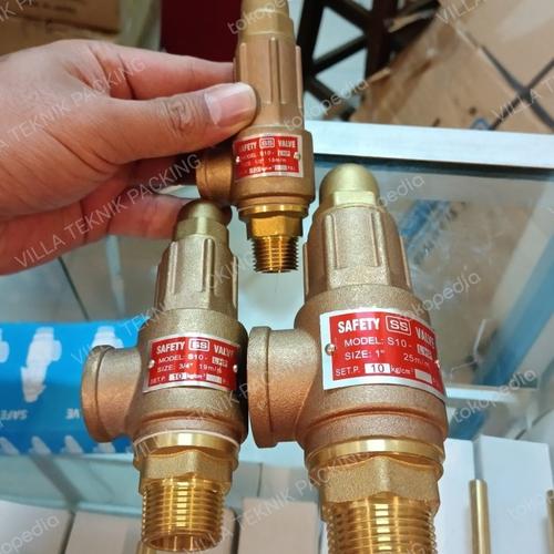 Jual Safety Relief Valve Bronze 1" inch / 10 kg / cm2 /10 bar - Jakarta ...