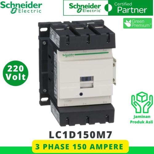 Jual Kontaktor 3P 150A 3 Phase 150 Ampere Lc1D150M7 Sni Contactor ...