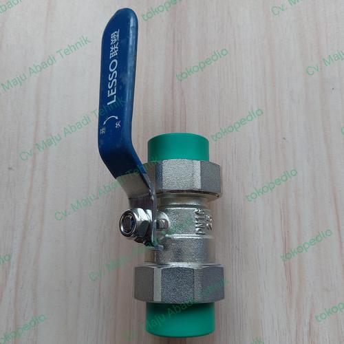 Jual BALL VALVE DOUBLE UNION PPR LESSO 3/4" INCH DN 25MM - Jakarta ...
