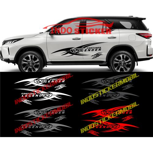 Jual sticker mobil fortuner legender sticker stiker mobil fortuner ...
