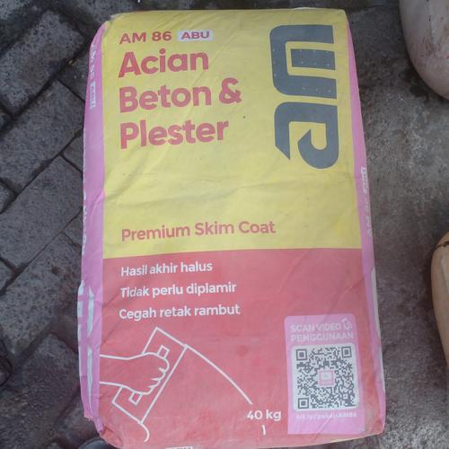 Jual SEMEND AM 86 ACIAN BETON DAN PLESTER PREMIUM SKIM COAT 40 kg ...