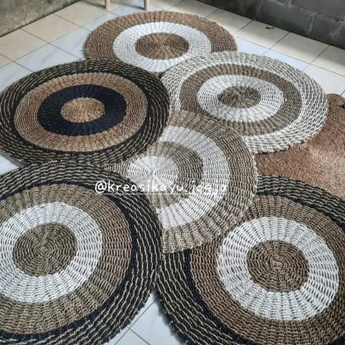 Jual Karpet/ Tikar /Rug Bulat Anyaman Seagrass/Pandan Laut Diameter ...