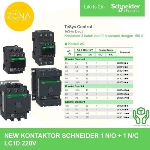Jual Terbaru Kontaktor Contactor Schneider Lc1D150M7 Lc1D150 D150 220V ...