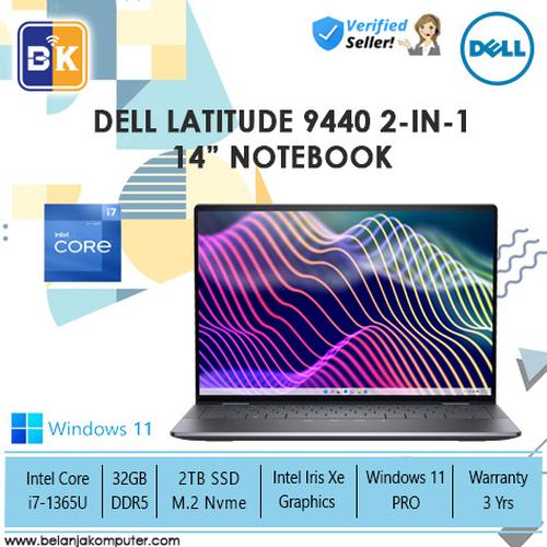 Jual Dell Latitude 9440 2 in 1 i7-1365U 32GB 2TB SSD 14" QHD W11P 3YR ...