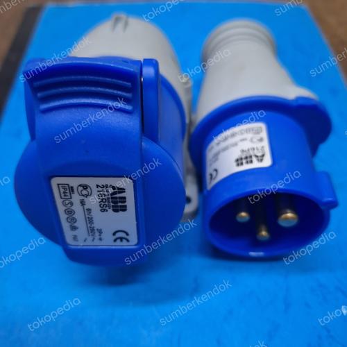 Jual ABB INDUSTRIAL SURFACE SOCKET + PLUG 16A 3PIN IP44 KONTRA STEKER ...