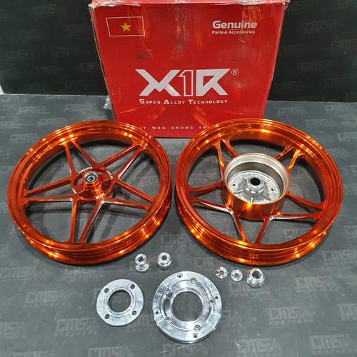 Jual Velg Velek X1R Model Bintang Aluminium CNC Honda ADV 160 Abs Hitam ...