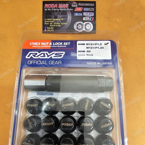 Jual Rays Wheel Lock & Nut ORIGINAL (Baut/Mur Roda Racing) made in ...