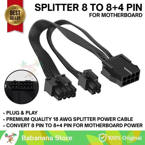 Jual Kabel 8 Pin to 8+4 Pin For Motherboard ATX Converter Adapter Cable ...
