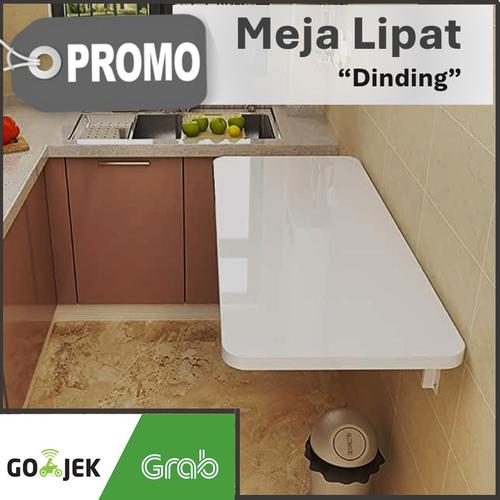 Jual Meja Lipat Dinding | Maja Laptop | Plywood Tebal Kokoh - Putih ...
